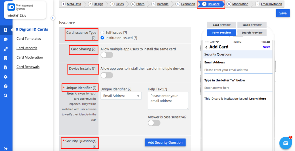 Step 9: Complete the “Moderation” Section (optional)